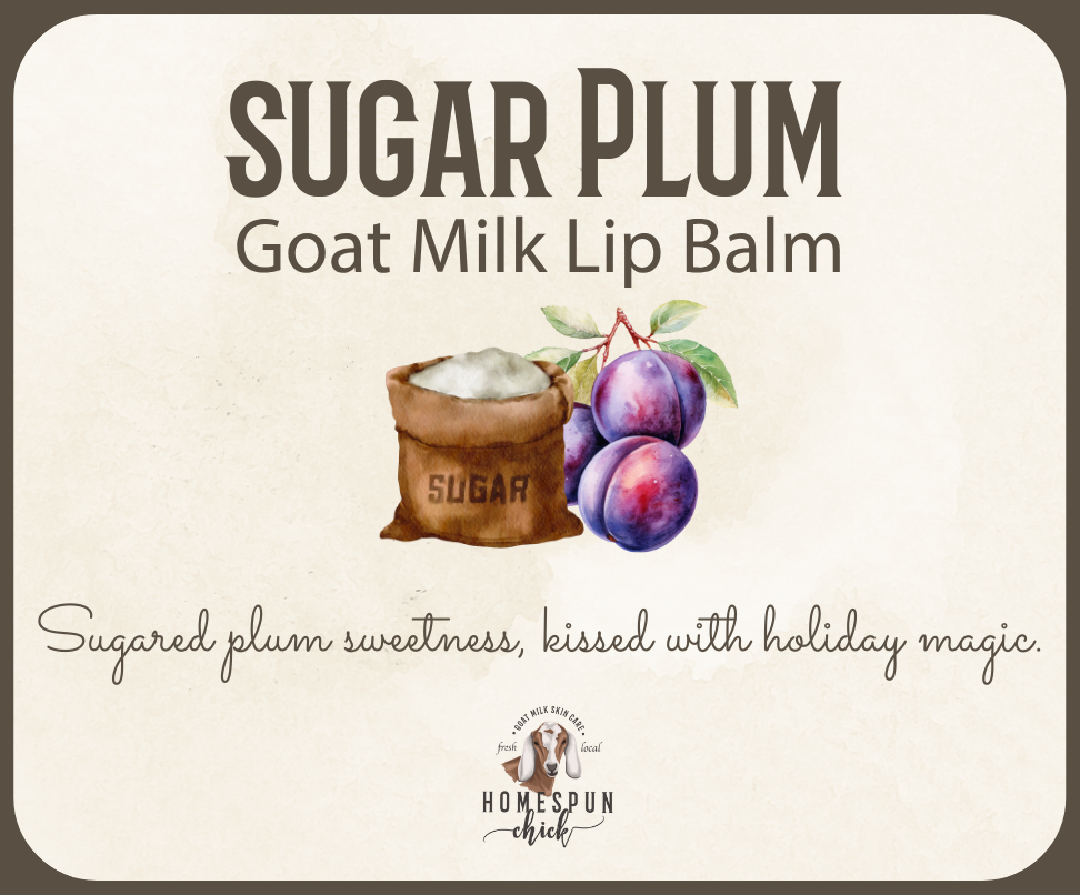Sugar Plum Goat Milk Lip Balm – HomeSpun Chick